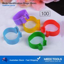 Chicken ID Rings 25mm – Pack of 100 for Easy Bird Tagging